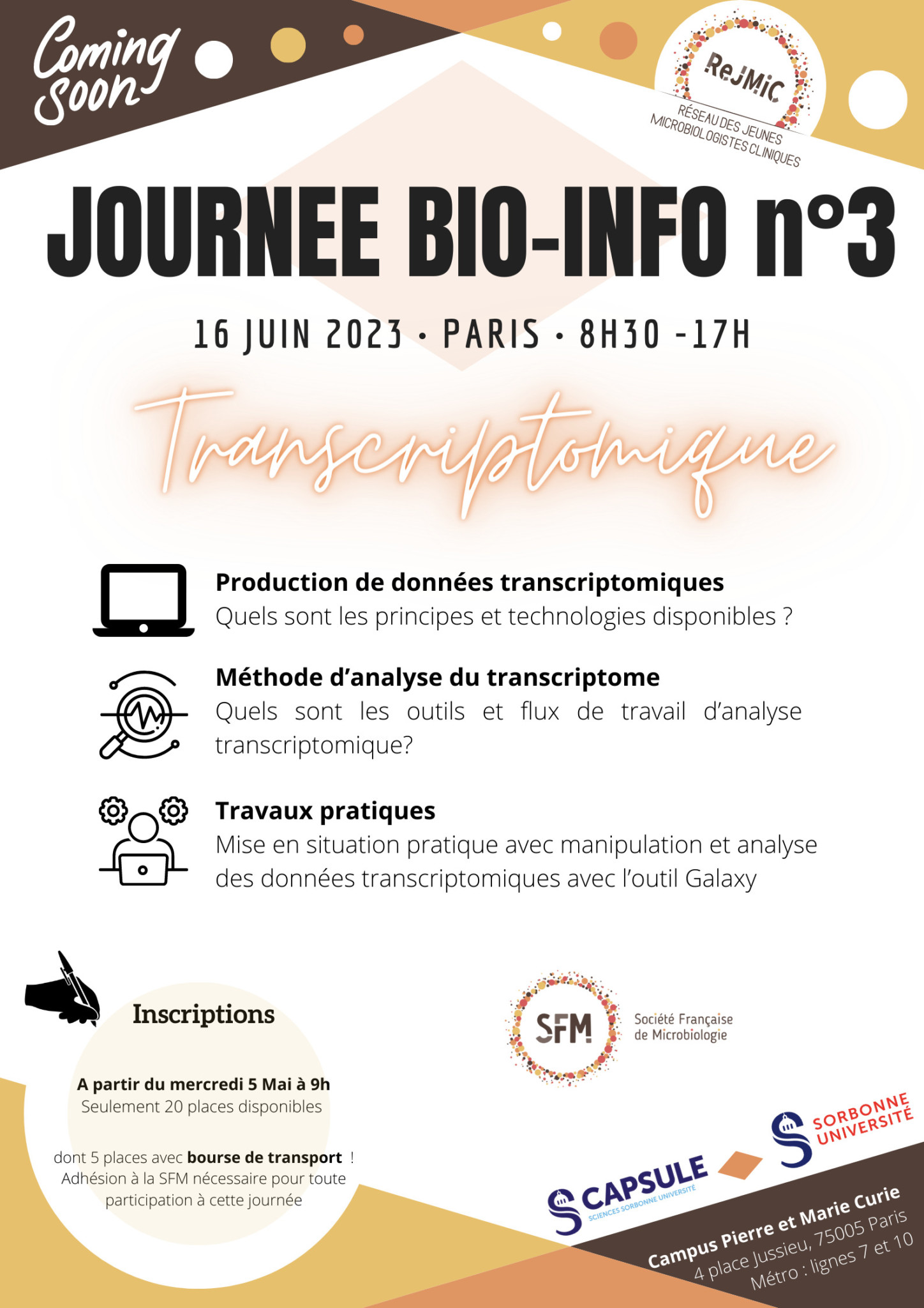Journée bio-informatique du ReJMiC - 3ème édition - Société Française ...