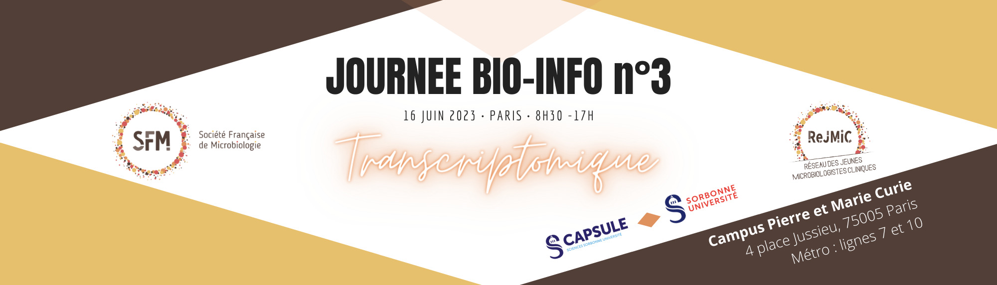 Journée bio-informatique du ReJMiC - 3ème édition - Société Française ...