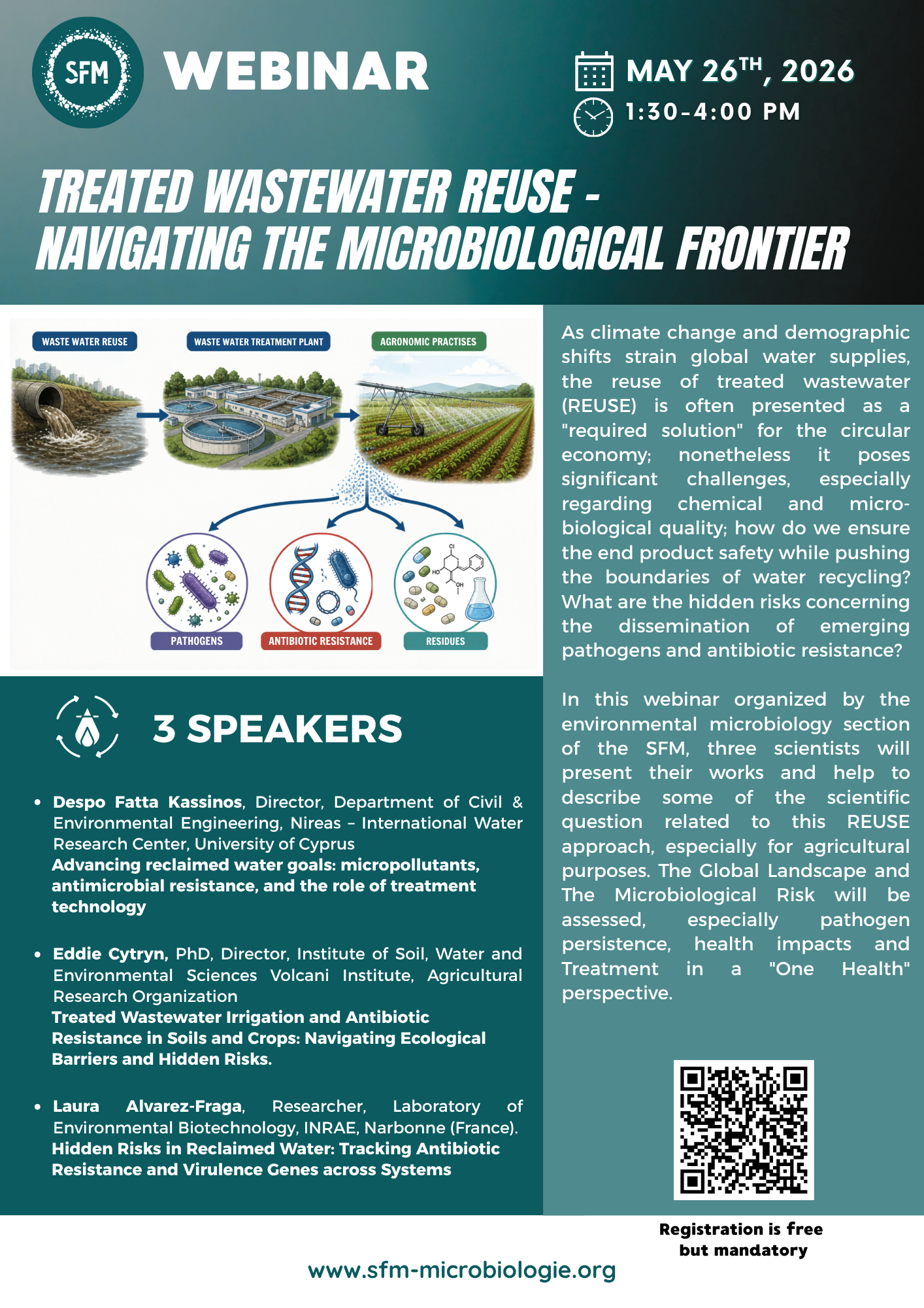 Webinar: Treated Wastewater Reuse - Société Française de Microbiologie